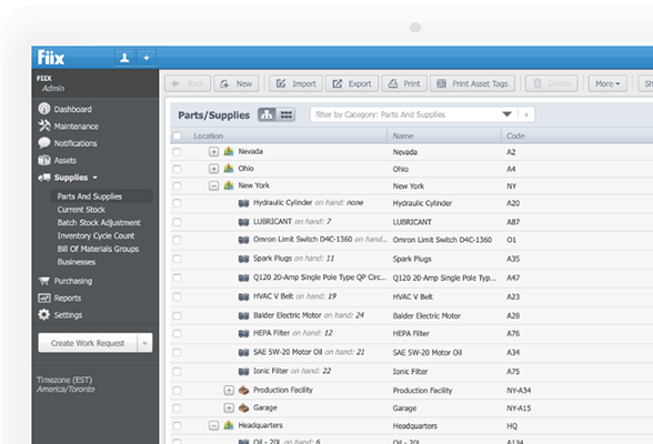 Parts & Inventory Management Software | Fiix CMMS