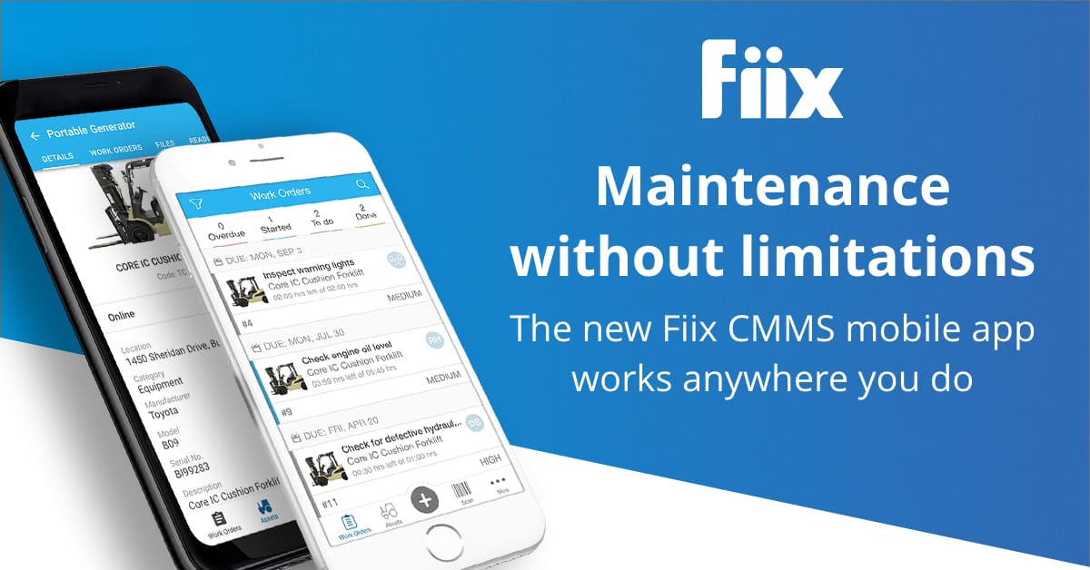 Fiix’s Mobile CMMS App | Trusted By 4,100+ Users