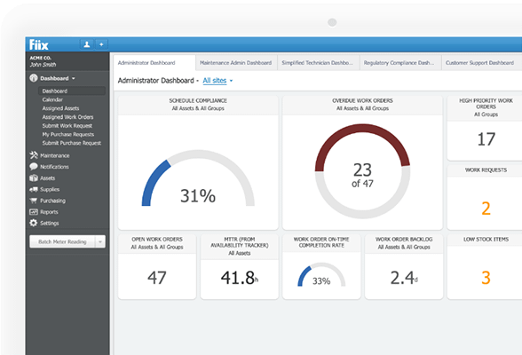 Asset Maintenance Management Software | Fiix CMMS